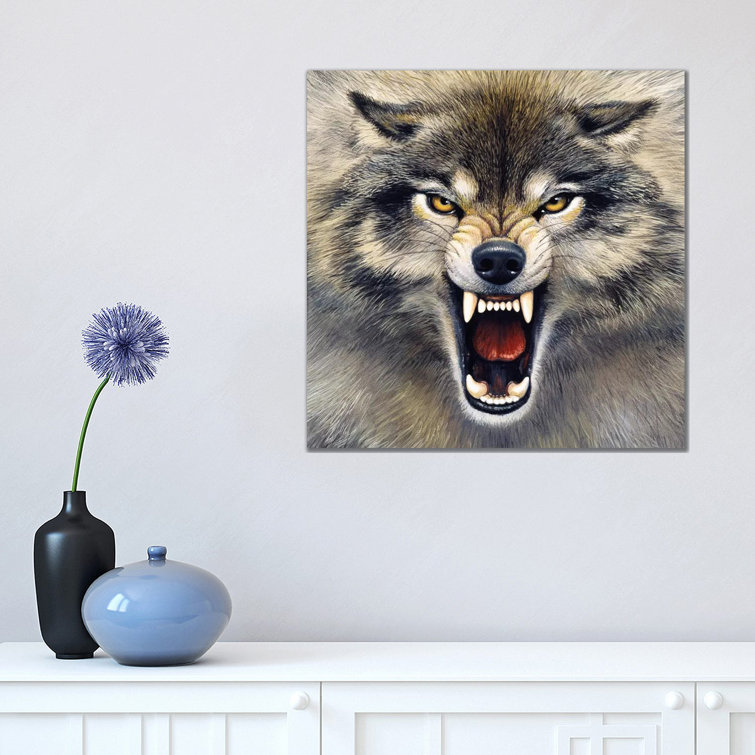 Alpen Home Wolf by Harro Maass - Wrapped Canvas Gallery-Wrapped Canvas Giclée | Wayfair.co.uk